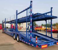 Quality Two Axle Air Suspension Car Semi Trailer With Baking Paint / Polyurethane Paint for sale