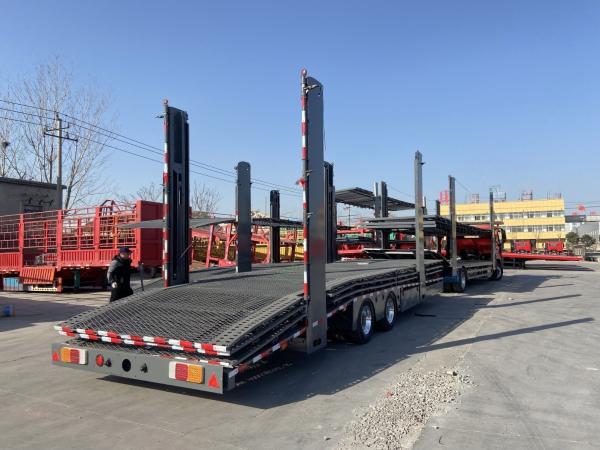 Quality Not Self Dumping 2 Axle Car Hauler 8/10 Car Carrier Trailer New Condition for sale