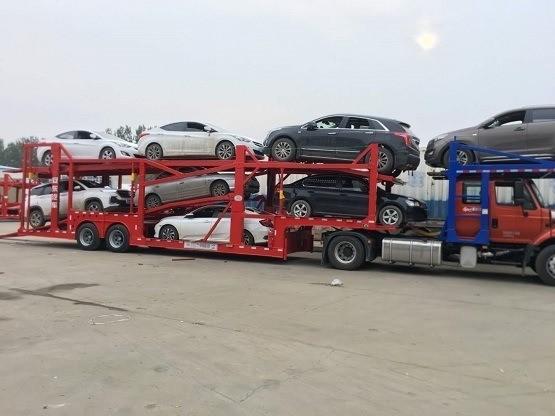Quality Not Self Dumping 2 Axle Car Hauler 8/10 Car Carrier Trailer New Condition for sale