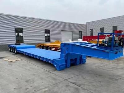 China 150t Low Bed Semi Trailer For Heavy Machine Transport ABS Anti Lock Braking System for sale