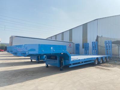 China 30-100 Tons Van Type Flatbed Semi Trailer 3 Axles Multi Function Skeleton Semi Trailer for sale