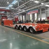 China 30-100 Tons Van Type Flatbed Semi Trailer 3 Axles Multi Function Skeleton Semi Trailer for sale