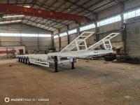China 30-100 Tons Van Type Flatbed Semi Trailer 3 Axles Multi Function Skeleton Semi Trailer for sale