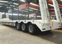 Quality Jost E100 3 Axles Removable Gooseneck Lowboy Trailer 70t Heavy Truck Tractor for sale