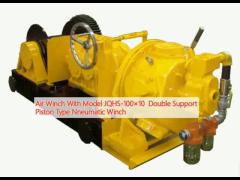 Guincho aerodinâmico de duplo suporte de pistão de tipo pneumático modelo JQHS-100×10 para offshore