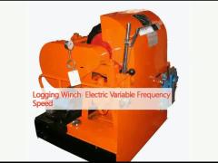 Remote Control Electric Logging Winch Variable Frequency Speed For Oilfield