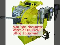 Pneumatische manridingwinch ZJQH-1.5×30B Liftapparaat aangedreven door compressieluchtmotor