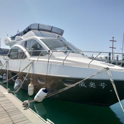 China 17.2m Yachts Luxury Fiberglass Alloy Fishing Boat Big Luxury Yacht Prices for sale