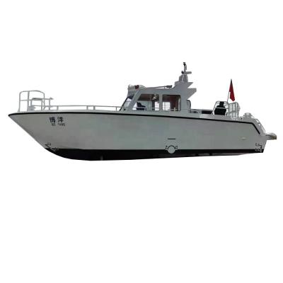 China 36ft NEW Style Welded Aluminum Hard Top Fishing Working Patrol Boat With Cabins for sale