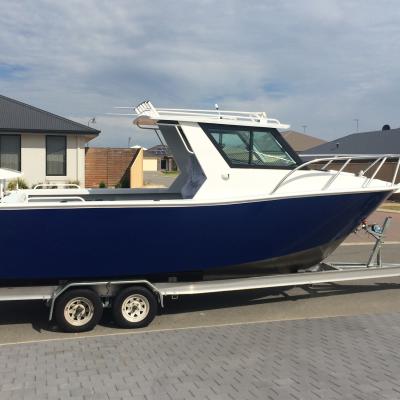 China 29ft v Hull Bottom Aluminum Fishing Boats Manufacturer Without Motor for sale