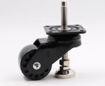 China Black Nylon6 670kg Universal Caster Wheels Rotation Flexibility for sale