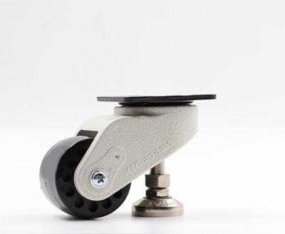 China Automation Equipment 76mm Adjustable Height Leveling Casters 800kg for sale