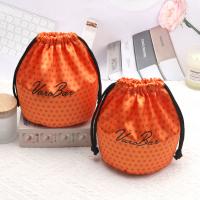 China Custom Round Bottom Drawstring Satin Gift Bag 15x20 cm Digital Full Printing Eco-Friendly for sale