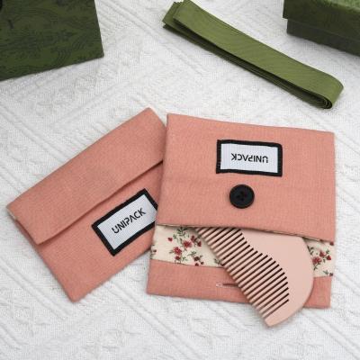 China Pink Canvas Cotton Jewelry Dust Pouch Dustproof Tear Resistant for sale