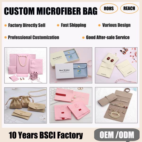 Quality Necklace Earring Jewelry Dust Bag Envelope Cotton Twill Type Customized Printed for sale