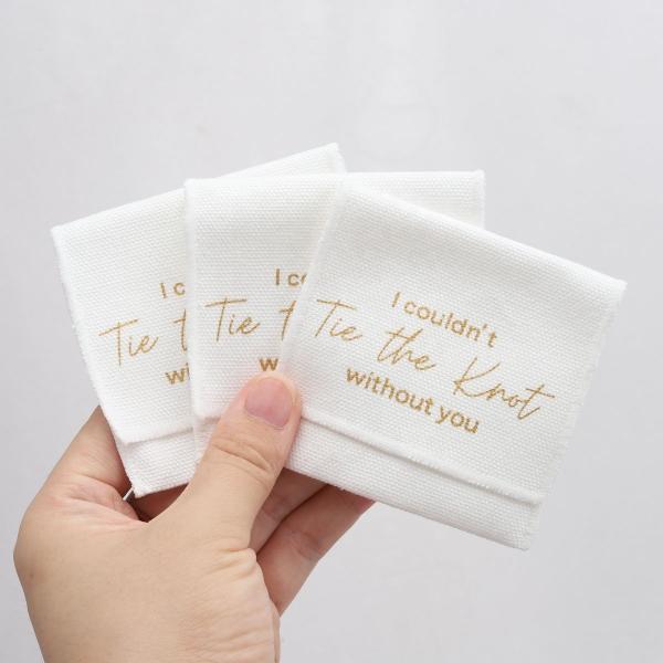 Quality Brush Canvas Envelope Jewelry Pouch Custom Logo Printed For Earring Necklace for sale