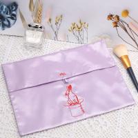 China Custom Logo Thick Satin Envelope Bag 8x10 Inch for Clothes Handbag Hat Packaging for sale