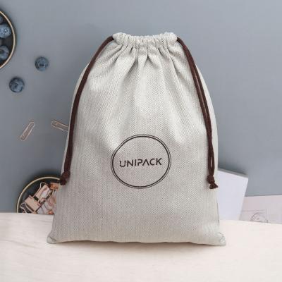 China Herringbone Cotton Custom Dust Bag Custom Logo Printed Eco Friendly Reusable for sale