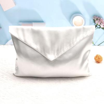 China Luxury Custom Printed Satin Gift Extension Packaging Pouch Reusable Soft Silk Bag for sale