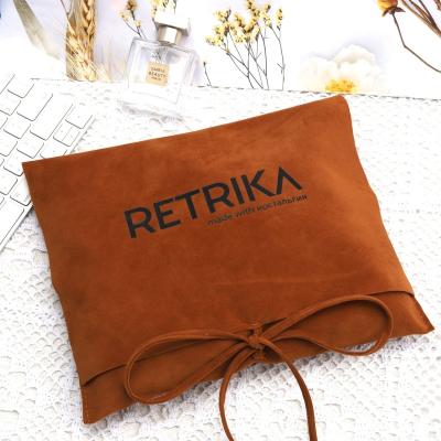 China Square Suede Envelope Dust Bag Customized Silk Screening Printing for sale