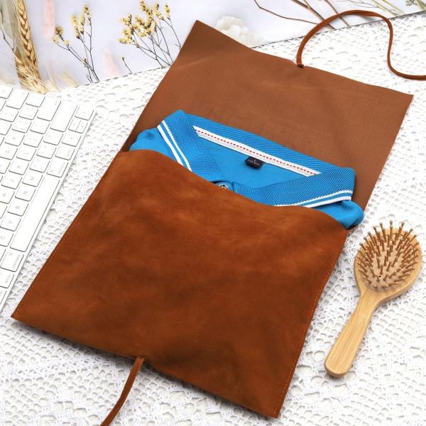 Quality Square Suede Envelope Dust Bag Customized Silk Screening Printing for sale