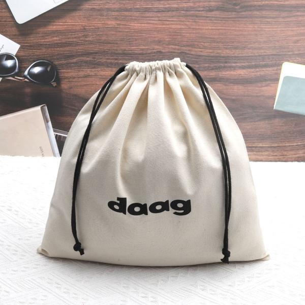 Quality ODM Cotton Canvas Dust Bag Organic Cotton Drawstring Bag Lightweight for sale