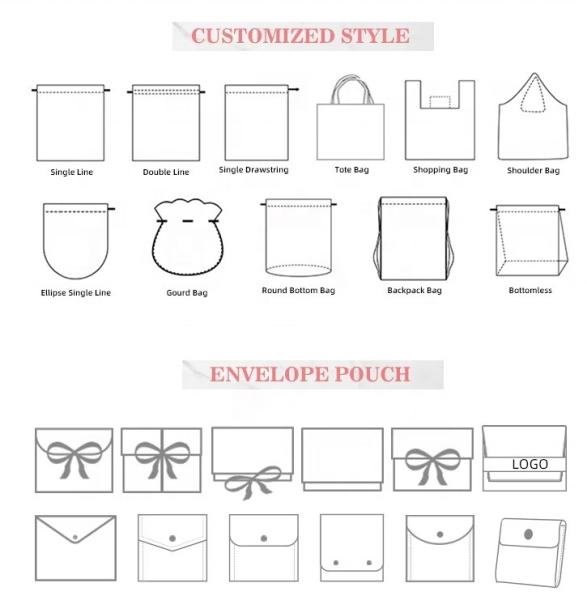 Quality Herringbone Cotton Drawstring Dust Bag Custom Logo for Handbag Wallet Packing for sale