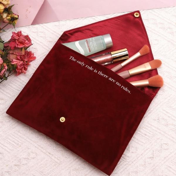 Quality Custom Luxury Velvet Envelope Bag Gift Packaging Suede Dust Bag 25x20 for sale