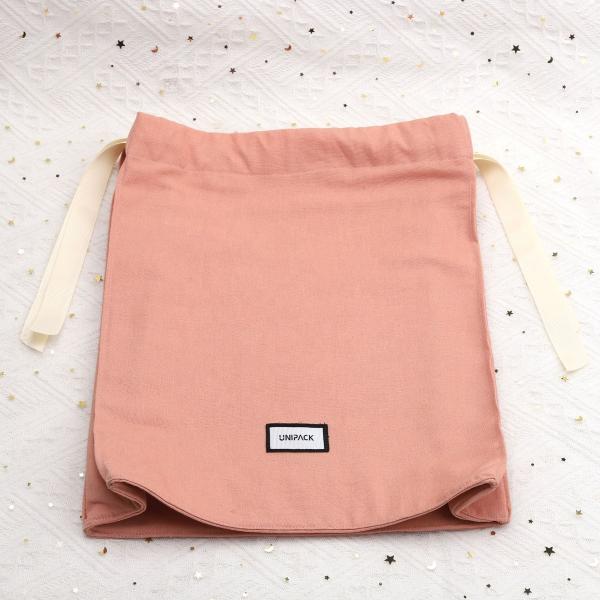 Quality Square Canvas Drawstring Cosmetic Custom Dust Bag Custom Logo Printed for sale