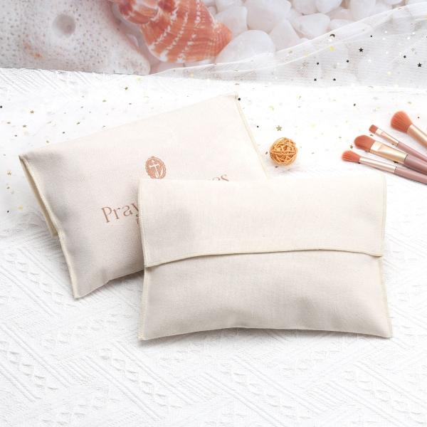 Quality Natural Cotton Canvas Envelope Pillow Pouch Bag Dustproof With Flap for sale