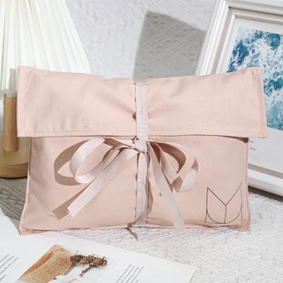 China Ribbon Twill Cotton Envelope Bag Recyclable Washable for Clothes for sale