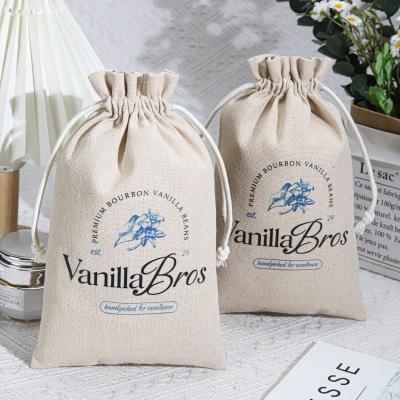 China Organic Jute Coffee Beans Candle Drawstring Storage Bag Customized Jute Drawstring Dust Pouch for sale