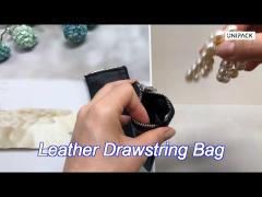customized pu leather zipper bag waterproof screen printing logo pu leather zipper pouch