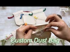 100pcs colorful organic 100% cotton drawstring dust bag natural muslin cotton bottle perfume candle