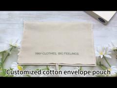 custom cotton envelope pouch with logo