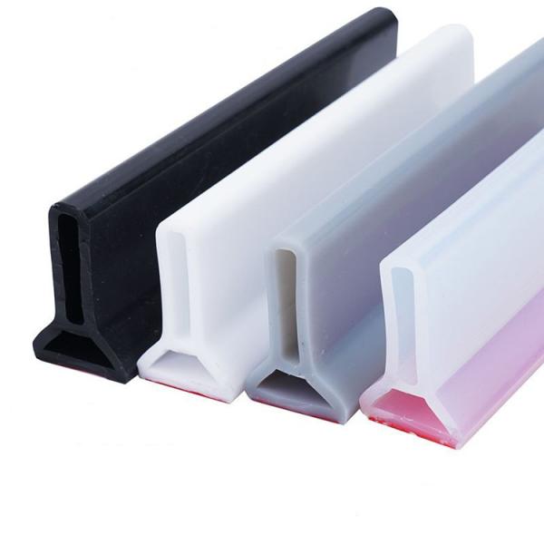 Quality High Quality Silicone Shower Threshold Water Barrier Bathroom Water Stopper for sale