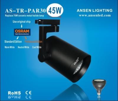 China supplier china 45W track light 3-phase replace 70w mh metal halide Par30 bulb and halogen lamp application showcase for sale