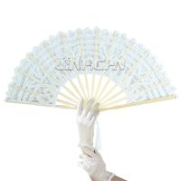Quality High Quality Hand Fan Lace Wedding Bridal Lace Fans for Wedding for sale