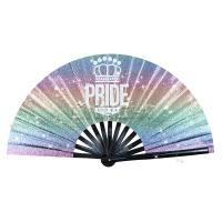 Quality Hot Sale Custom Silk Fabric Bamboo Handheld Wedding Fan for Bridal Wedding Party for sale