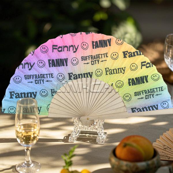 Quality Elegant Wooden Hand Fan Fashionable Spanish Style Chinese Vintage Plain Folding for sale