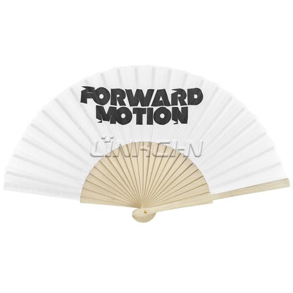 Quality Customized 23 cm Wooden Hand Fan with Spanish Printed Model Pattern Colourful for sale