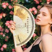 Quality High Quality Custom Wood Bamboo Spanish Hand Fan Printing LOGO for Promotional for sale