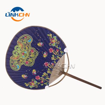 China Cartoon Decorative Circular Hand Fan Round Fan in Promotion for sale