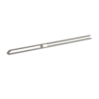 China Open Type Loom Drop Wire 0.2x8x140mm Stainless Steel Looms Machine Spare Parts for sale