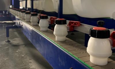 중국 IBC 그리드 케이지 프레임 자동 생산 라인, 완전 자동 IBC 탱크 누출 테스트 기계 라인 판매용