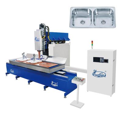 China Stainless Steel Sink Welding Machine Providing Automated Welding Solutions to Enhance and Strength of Kitchen Utensils for sale