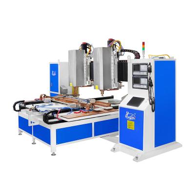 China CNC 7 Axis Double Head Spot Welding Machine Automatic Firm Welding Labor Cost Saving for sale