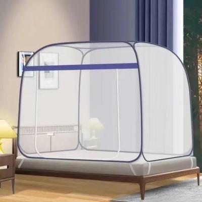 China Automatic Pop-Up Mosquito Net Home 1.5 Double Bed Folding Steel Wire 1.8m Outdoor Travel Universal Single Bed Mosquito Repellent for sale