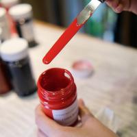 China Migration Resistance Bright Red Polyester Pigment Environmentally Protective for sale