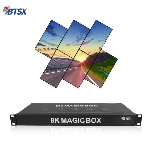 Bitvisus 8K60 PIP Edge Effects de punto a punto con empalme irregular Procesador de vídeo LCD LED